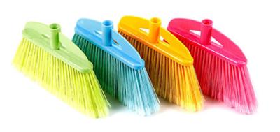 Cina Spazzi le scope di plastica dell'interno cape strumento del pavimento/dritto pulizia in vendita