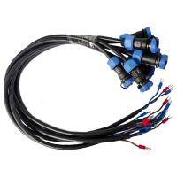 China Manipulator 12V Power Supply Harness Aviation Socket With Braided Shielded for sale