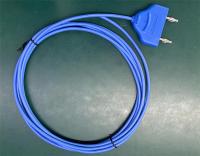 China 5000V 3050mm blue Insulation, anti-interference bipolar cable assembly wire harness for sale