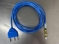 China 5000V 3000mm Blue Insulation Monopole Cable Assembly Wire Harness Anti Interference for sale