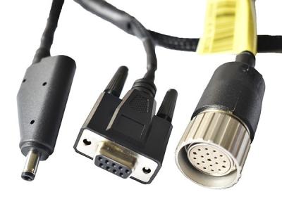 Cina Scudo doppio contorto intrecciato DB testa attrezzatura di rilevamento cablaggio imbracatura giallo e verde in vendita