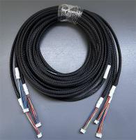 China Braided Shield Industrial Wiring Harness One Tow Five Button Interface for sale