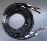 China Braided Shield Industrial Wiring Harness One Tow Five Button Interface for sale