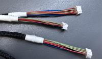 China Braided Shield Industrial Wiring Harness One Tow Five Button Interface for sale