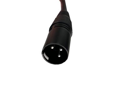 Cina Custom Straight Headed Three Core Canon Insert With Plastic Case Case Industrial Wiring Harness Length 1100mm in vendita