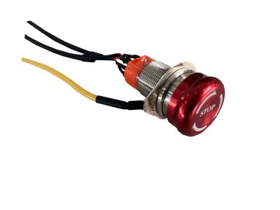 China Custom RV 1.5MM2 Emergency Stop Switch Button Cable Harness 90 Degree Bend Te koop