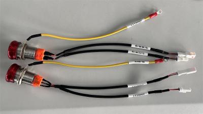 China Custom RV 1.5MM2 Emergency Stop Switch Button Cable Harness 90 Degree Bend Te koop