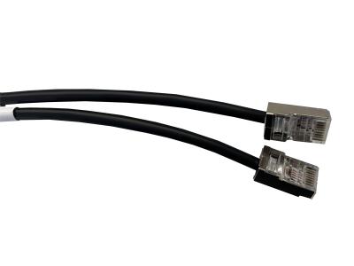 Cina RJ45 Gigabit, blindato 2P*28AWG twisted-pair nero utensili da 200MM cablaggio di rete TCP in vendita