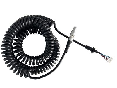 中国 5C*24AWG Spring 6 Core Metal Aviation Connector Industrial Wiring Harness 7PIN Plastic Case 販売のため