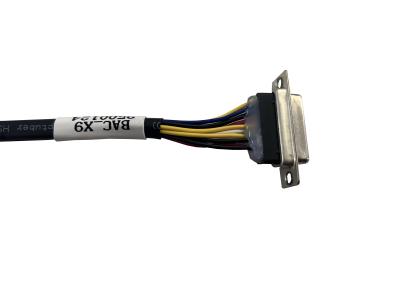 Cina UL1007 24AWG DB26 Electronic Harness Three Rows Rivet End Driver Plate Black 200MM in vendita
