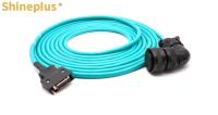 China 2000V high temperature resistant PVC oxyless copper stranded servo cable encoder industrial wiring harness for sale