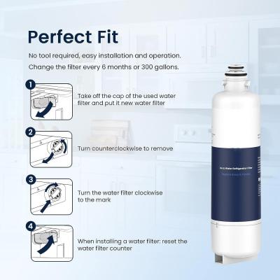 China Filtros de água para frigoríficos compatíveis com BORPLFTR50 WFC100MF B36CT80SNS B36CL80ENS à venda