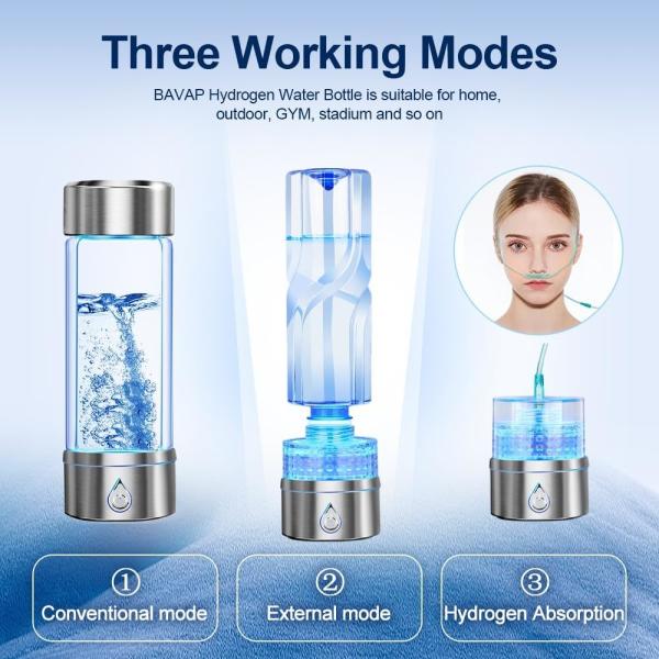 Quality 1800 ppb Hydrogen Water Bottle Generator for Odourless and Refreshing Drinking for sale