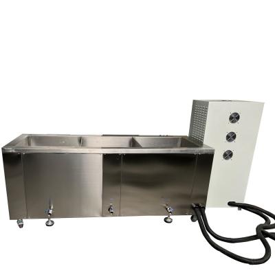 Cina Macchina per la pulizia ad ultrasuoni completamente automatica Motore industriale Shell Double Groove 135l in vendita