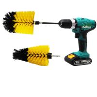 China PP Wire Car Auto Detailing Drill Brushes Set 6Pcs Nylon Bristle Power Scrubber Attachments for sale