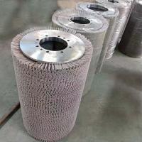 China Industrial Cylindrical Brush Roller Customized 2000 Pieces MOQ Steel Wire Nylon Cleaning for sale