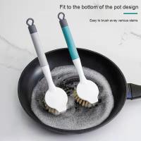 China Plastic Round Kitchen Pot Brush for Dish Cleaning 2000 Set MOQ Custom Size for sale
