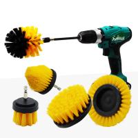China 6 Piece Drill Cleaning Brush Attachments Set with Extend Long Attachment 1/4 Inch Quick Change Shaft for sale