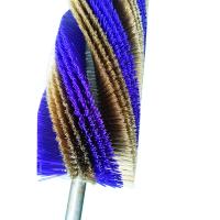 China Cylindrical Nylon Cleaning Roller Brush for Fruit Vegetable Processing 100mm for sale