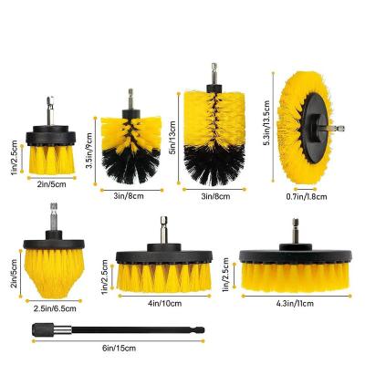 Cina Materiale PP Bristle Spazzola elettrica per la pulizia del trapano 9pcs in vendita