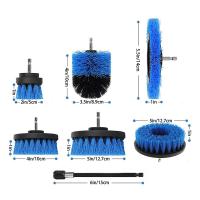 China Electric Drill Cleaning Brush Set 6 Piece with Nylon Bristles for Car Detailing for sale