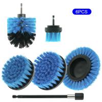 China Electric Drill Cleaning Brush Set 6 Piece with Nylon Bristles for Car Detailing for sale