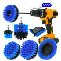 China Electric Drill Cleaning Brush Set 6 Piece with Nylon Bristles for Car Detailing for sale