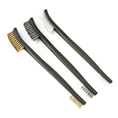 Cina Set di filo di ottone Rust Metal Cleaning Kit Set di spazzole di nylon in vendita