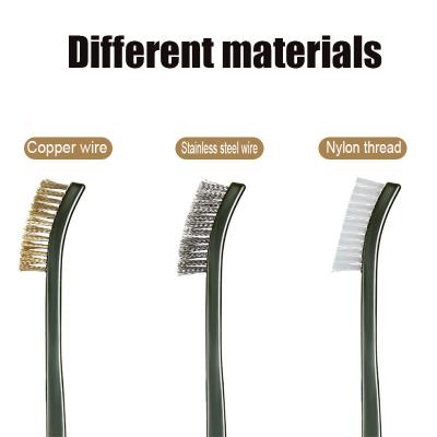 Cina Set di filo di ottone Rust Metal Cleaning Kit Set di spazzole di nylon in vendita
