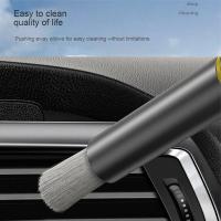 China Multi-Function Cleaning Brush ABS PC Alloy Retractable Design for Car Air Outlet Keyboard Dust Removal for sale