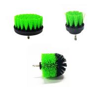 China 4cm Nylon Electric Drill Cleaning Brush Durable PP Handle for Industrial Cleaning for sale