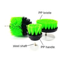 China 4cm Nylon Electric Drill Cleaning Brush Durable PP Handle for Industrial Cleaning for sale