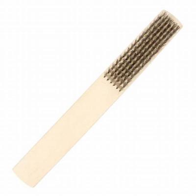 Cina Di acciaio inossidabile della maniglia di legno di faggio spazzola la ruggine 14*10cm pulito dell'ottone in vendita
