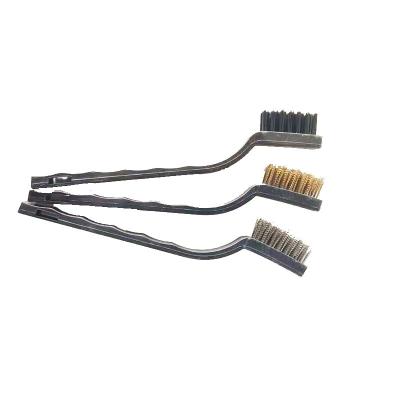 Cina Mini Brass Stainless Steel Wire flessibile spazzola i materiali di nylon di 26.5cm pp in vendita