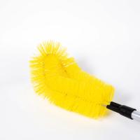 China Telescopic Gutter Cleaning Brush with Aluminum Pole for Household Dust Removal for sale