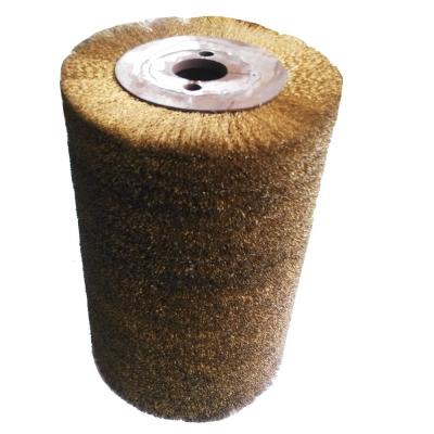 Cina La setola d'ottone industriale ha curvato l'OEM di lucidatura di legno del rullo della spazzola in vendita