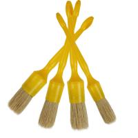 China 5PCS Pig Bristle Car Detailing Brush Set with Solid Plastic Handle 5 Sizes for sale