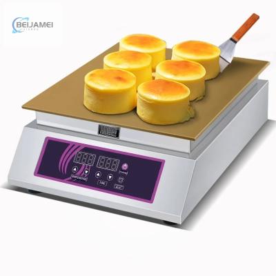 China Commercial Pure Copper Plate Souffle Machine Single Head Single Pan Dorayaki Pancake Machine Griddle for sale