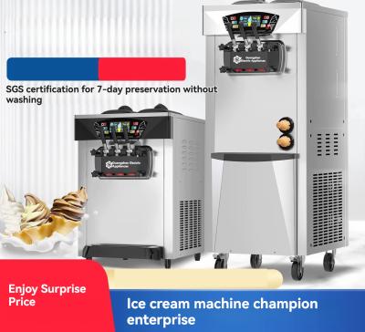 China Commercial Fully Automatic Hard Ice Cream Machine High Efficiency Hard Serve Ice Cream Maker For Dessert Shops for sale
