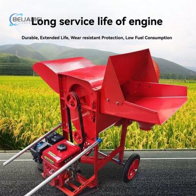 China Labor Saving Mini Grain Thresher Compact Household Threshing Equipment for Rice Wheat Soybean and Rapeseed for sale