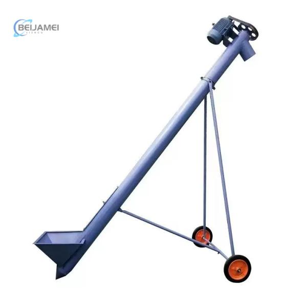 Quality Household Breeding Grain Suction Machine Galvanized Pipe Screw Conveyor for Corn Feed Pellets for sale