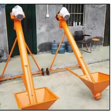 China Galvanized Pipe Screw Conveyor Grain Elevator For Household Breeding Corn Feed Pellets for sale