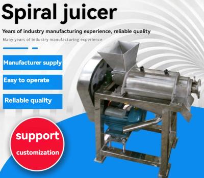 China Large Industrial Screw Press Juicer Stainless Steel Vegetable Juice Extracting Machine For Ginger Celery for sale