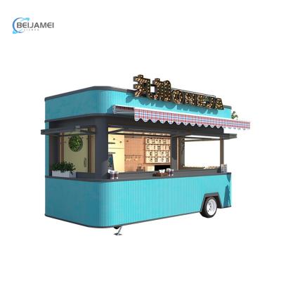 China Container Mobile Food Truck Outdoor Street Scenic Spot Kiosk Internet Celebrity Food Cart Commercial Apple Cabin Shop for sale