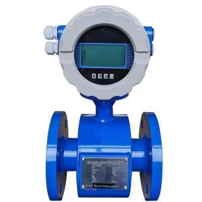 China Digital Electromagnetic Flow Sensor Flange Connection Flow Meter For Water Treatment for sale