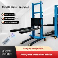 China Electric Truck Mounted Forklift 0.5t1t Manual Push Tool  Loading Unloading Automatic Loading Unloading Hydraulic Stacker for sale