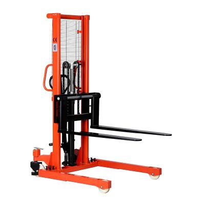 China Integrated Pouring Cylinder Motor-driven Manual Hydraulic Stacker Forklift Lifting Vehicles for sale