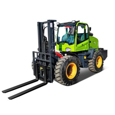 China Multi Functional Off-road Forklift 3t4t5t6t Construction Site  Flying Arm Crane Integrated Machine for sale