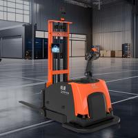 China Customizable 2t Fully Automatic Hydraulic Stacker Forklift 1t Small Lifting Stacking Forklift Loading Unloading for sale
