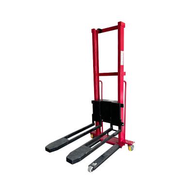 China Electric Portable Loading Unloading Cargo Handling Stacking Small 0.5t1t Lifting Forklift for sale